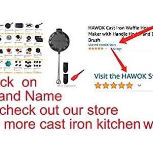 HAWOK 3.9inch Cast Iron Melting Pot Sauce Pan with Brush,8.8 oz…