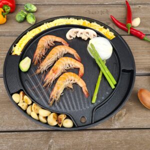 UPIT Korean BBQ Egg Grill Pan, Even Heating and Easy to Clean, Perfect for Pork Belly