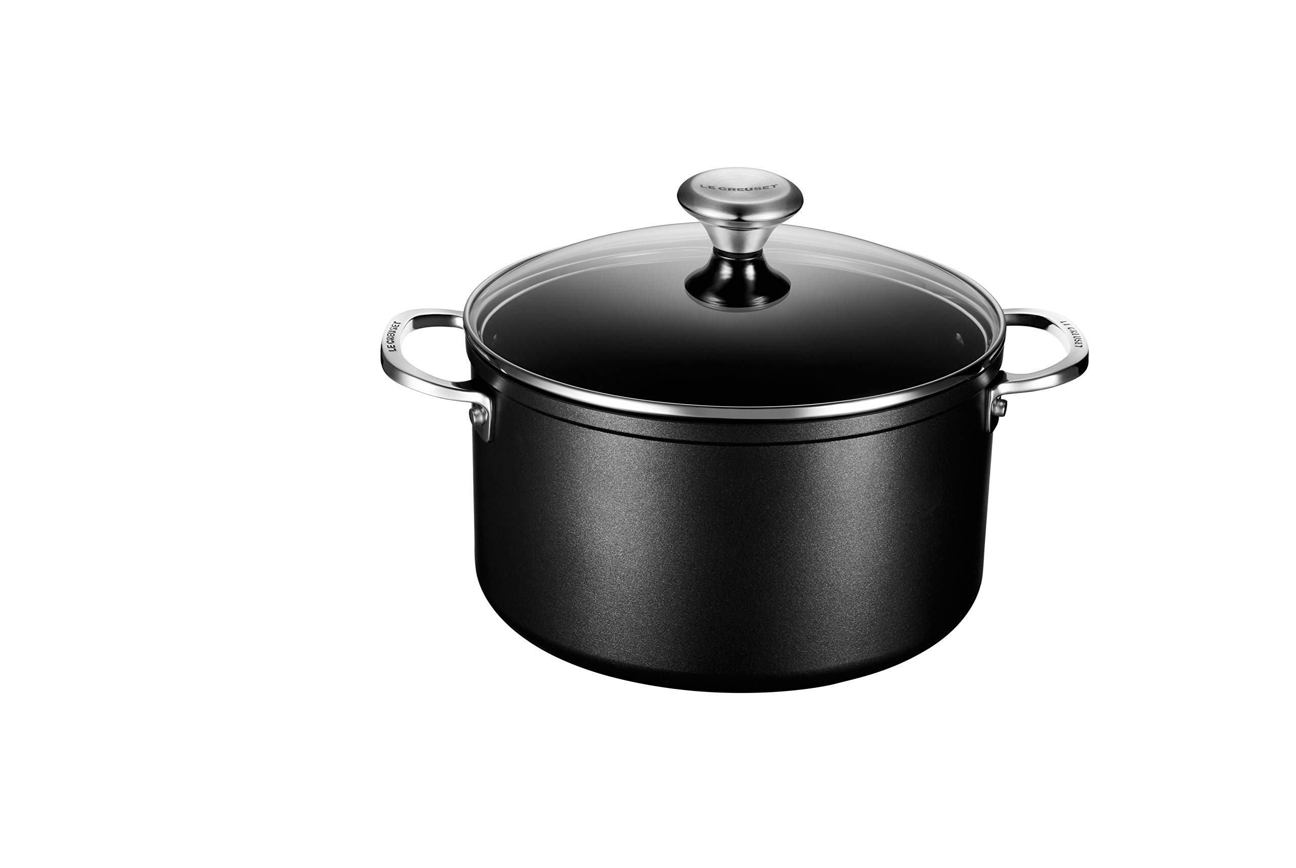 Le Creuset Toughened Nonstick PRO Stockpot With Glass Lid, 6.3 qt.