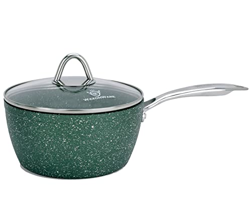 Emerald 2.5 Quart Saucepan with Lid, Ultra Nonstick Sauce Pan, Small Pot with Lid, NonToxic Ceramic Nonstick Saucepan,Small Sauce Pot, Cooking Pot, Dishwasher Safe Sauce Pan, Small Pots for Cooking