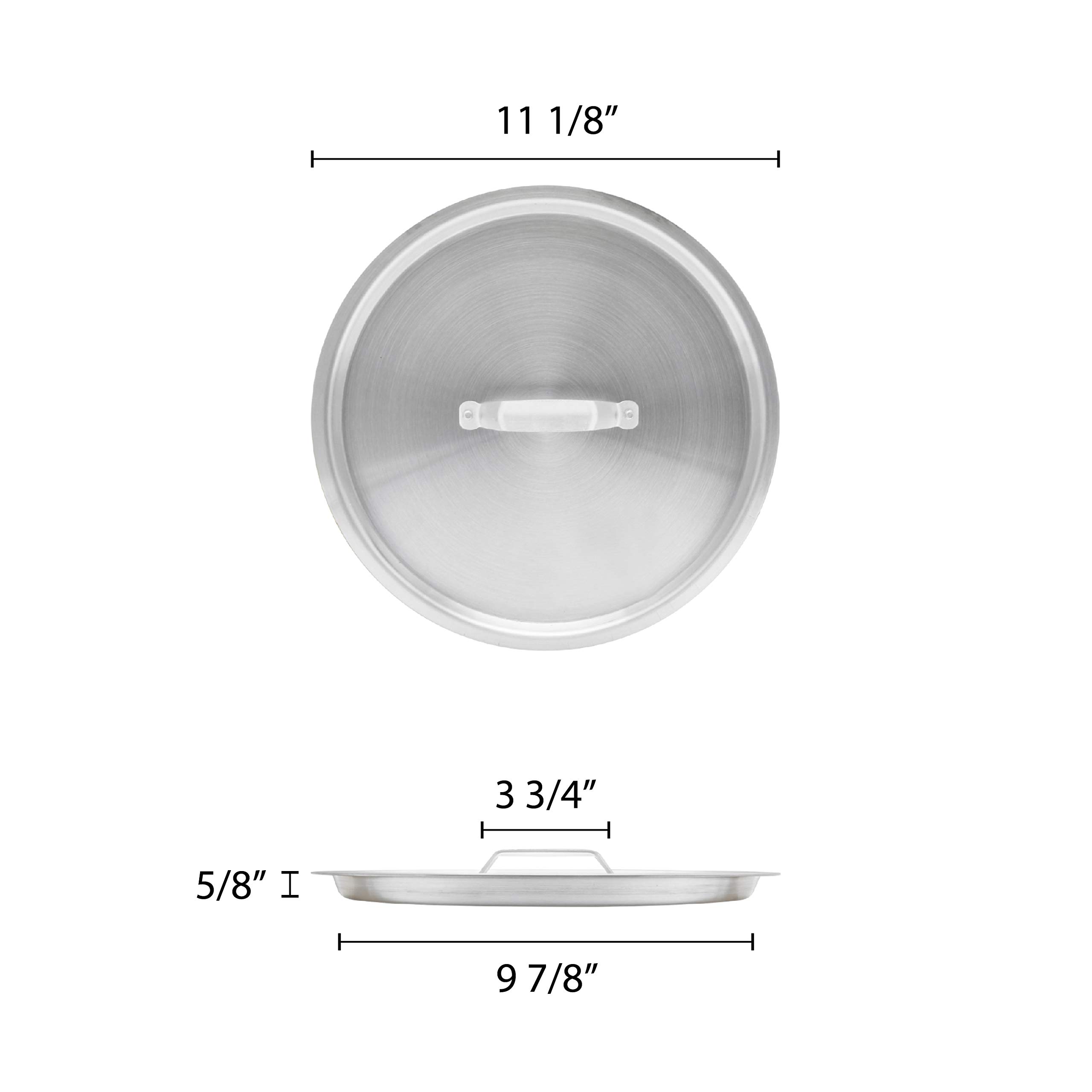 Thunder Group 12 Quart Aluminum Stock Pot, Silver