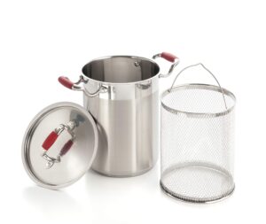 excelsteel stainless steel vegetable cooker, 4-1/4 quantity, pot