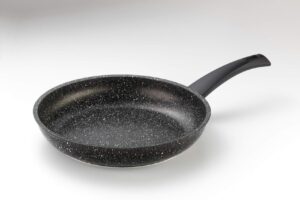 mopita roccia viva non-stick forged aluminum black speckled fry pan, made in italy (11 inch)