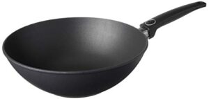 woll lite/plus diamond reinforced nonstick scratch resistant cast aluminumwok, 11.75-inch, black