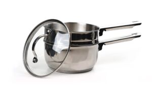 rsvp international induction double boiler, 1 quart, multi color