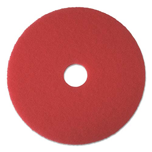 Boardwalk BWK4014RED 14 in. Diameter Buffing Floor Pads - Red (5/Carton)