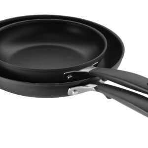 OXO Good Grips Hard Anodized PFOA-Free Nonstick 12" Frying Pan Skillet Black & Good Grips Hard Anodized PFOA-Free Nonstick 8" and 10" Frying Pan Skillet set Black