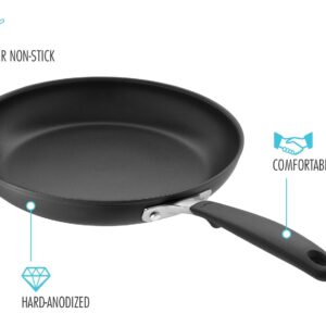 OXO Good Grips Hard Anodized PFOA-Free Nonstick 12" Frying Pan Skillet Black & Good Grips Hard Anodized PFOA-Free Nonstick 8" and 10" Frying Pan Skillet set Black