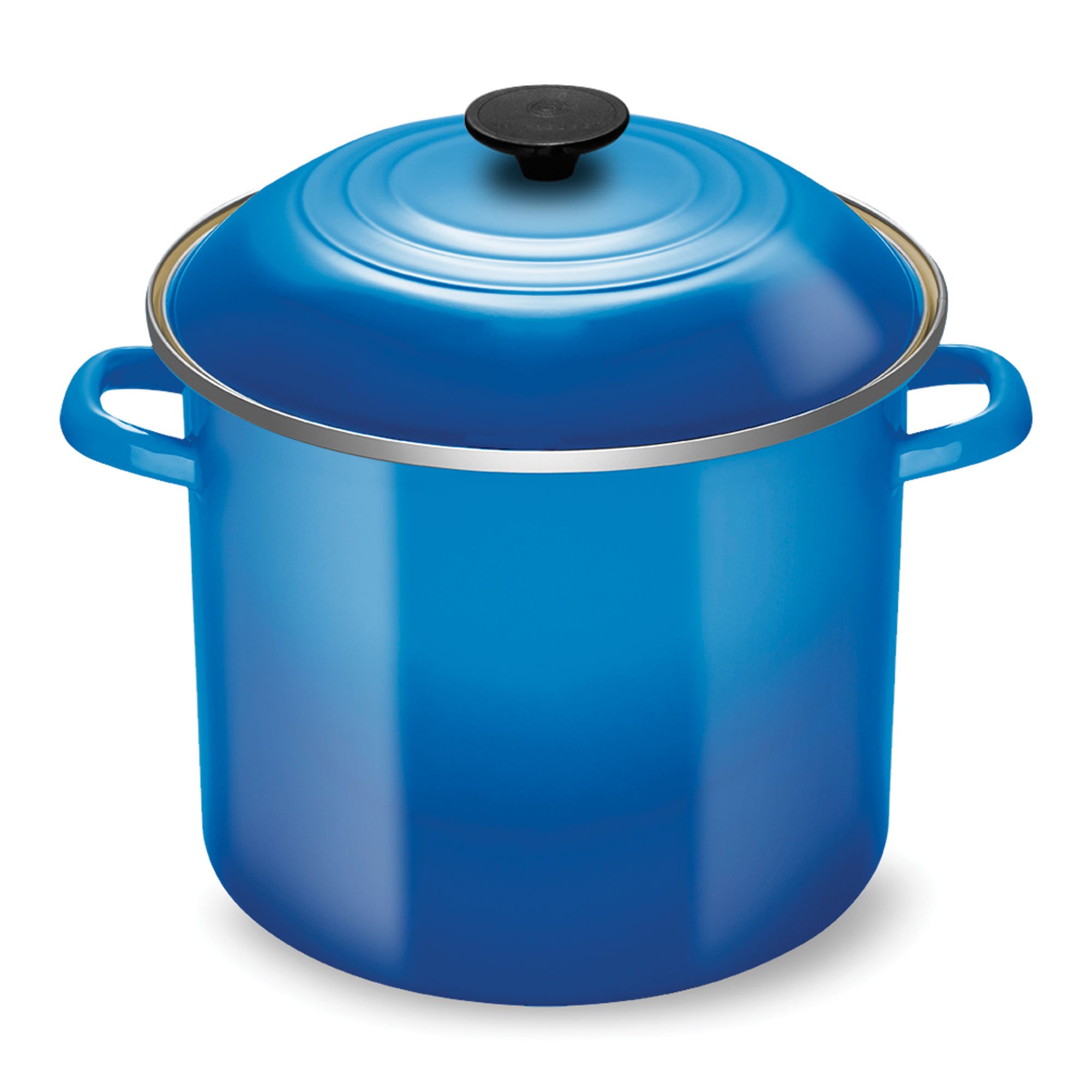 Le Creuset Enamel-on-Steel Covered Stockpot, 10-Quart, Marseille