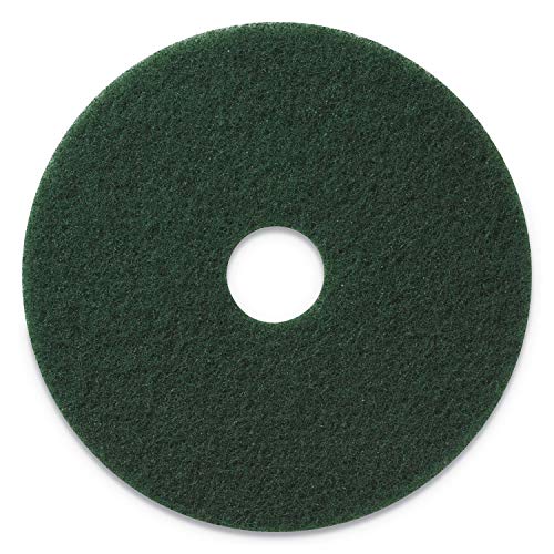 Americo Scrubbing Pads, 17" Diameter, Green, 5/Carton