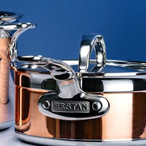 Hestan - CopperBond Collection - 100% Pure Copper Sauce Pan, Induction Cooktop Compatible, 1.5 Quart