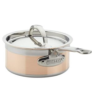 Hestan - CopperBond Collection - 100% Pure Copper Sauce Pan, Induction Cooktop Compatible, 1.5 Quart