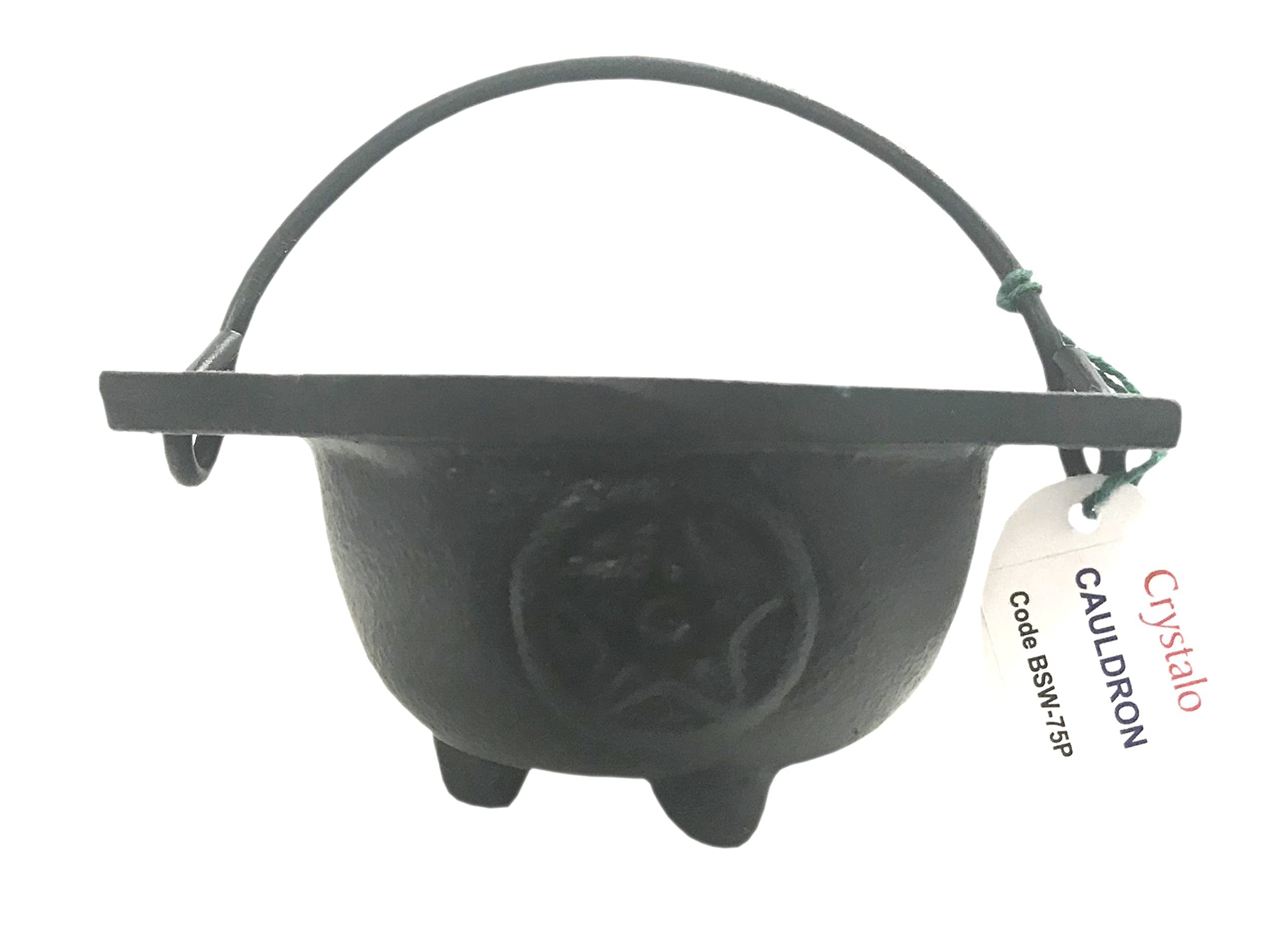 Crystalo - Pentacle Cast Iron Cauldron Size-3"D Pentagram