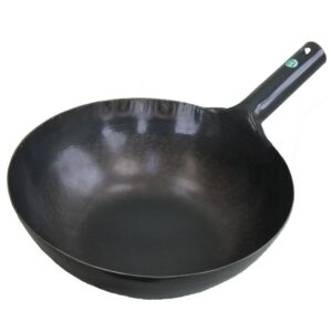 yamada kogyo iron hammered one-handed wok, 11.8 inches (30 cm), plate thickness: 0.05 inches (1.2 mm)