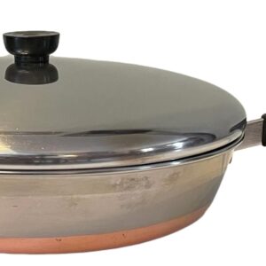 12" Revere Ware Copper Clad Frying Pan with Lid