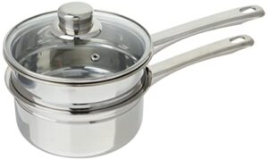 norpro stainless steel double boiler 1.5-quart, shown