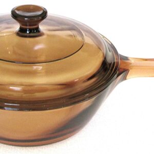 Corning Ware Vision Amber .5 Liter Sauce Pan with Lid