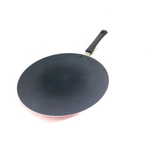 dby non-stick roti pan chapati tawa concave nonstick tava griddle crepe pan frying skillet pan for omelette dosa paratha roti chapati concave griddle tava aluminum chapati pan (275 mm),multicolor