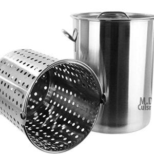 Pot Strainer Basket 36QT Heavy Commercial Stainless Steel Duty Outdoor Stockpot