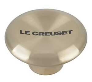 le creuset signature medium knob, light gold