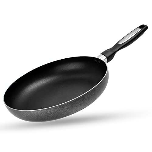 Alpine Cuisine Fry Pan 6-Inch Nonstick Coating Gray, Frying Pans Nonstick for Stove with Stay Cool & Comfortable Handle, Durable Nonstick Cookware, Ideal for Family