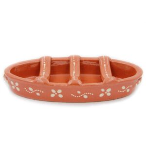 Ceramica Edgar Picas Traditional Portuguese Clay Terracotta Sausage Roaster (N. 2 Medium)