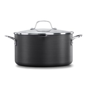 Calphalon Classic Hard-Anodized Nonstick Cookware, 5-Quart Dutch Oven with Lid & Classic Hard-Anodized Nonstick Cookware, 7-Quart Dutch Oven with Lid