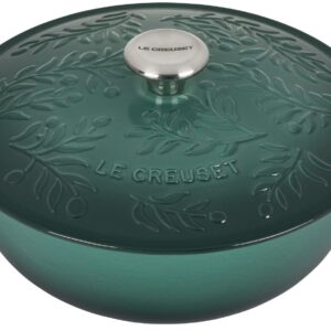 Le Creuset Olive Branch Collection Enameled Cast Iron Signature Soup Pot with Embossed Lid, 5.25 qt., Artichaut