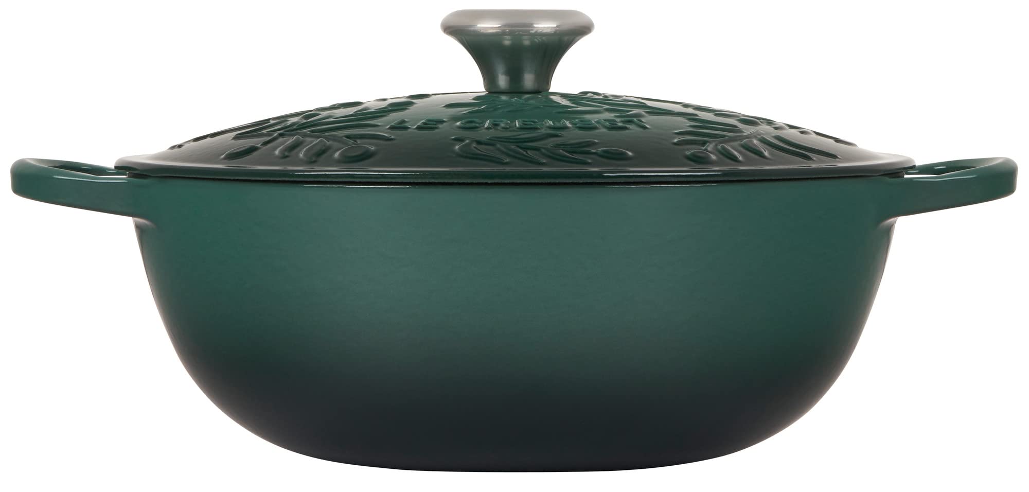 Le Creuset Olive Branch Collection Enameled Cast Iron Signature Soup Pot with Embossed Lid, 5.25 qt., Artichaut