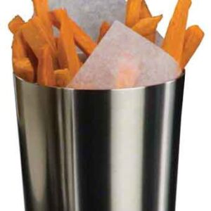 American Metalcraft FFC337 Fry Cups, 3.4" Length x 3.4" Width, Silver