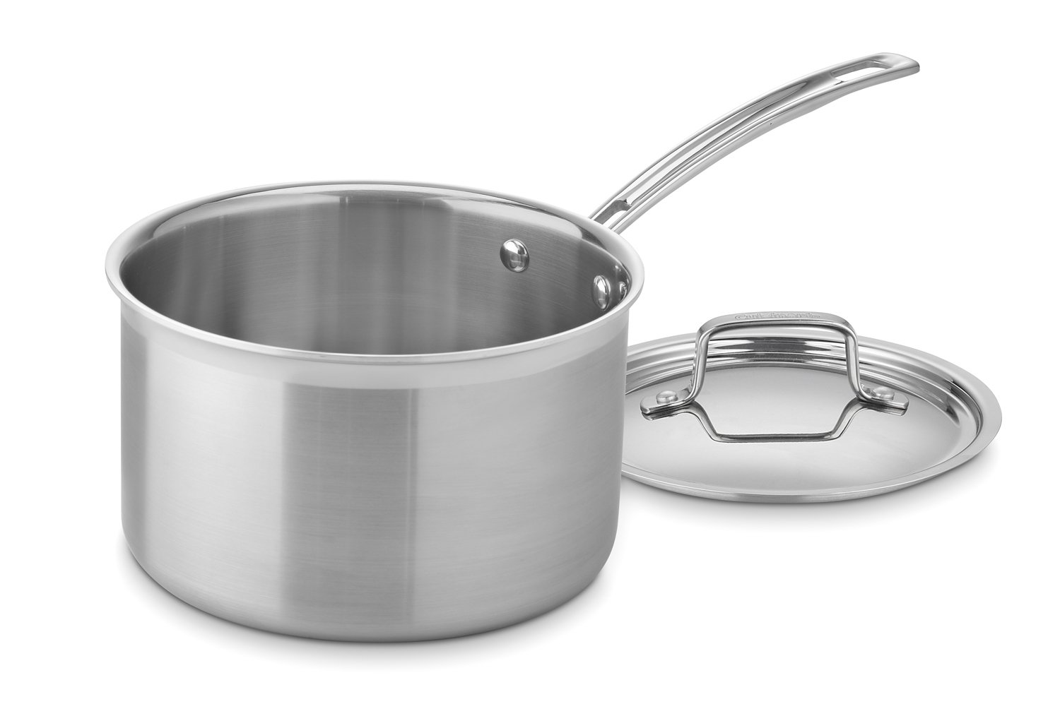 Cuisinart MultiClad Pro Stainless Steel 2-Quart Saucepan with Cover & MCP194-20N MultiClad Pro Stainless Steel 4-Quart Saucepan with Cover