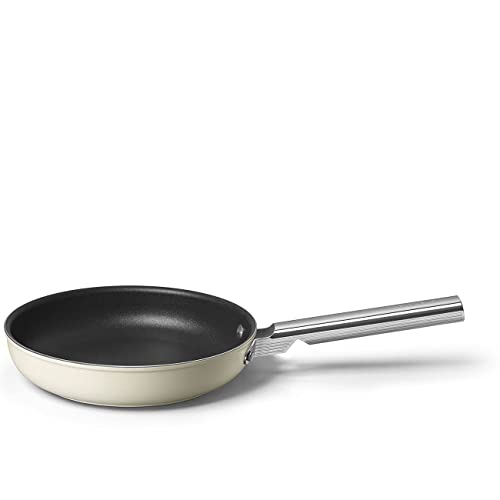 Smeg Cookware 9.5-Inch Cream Frypan, Small