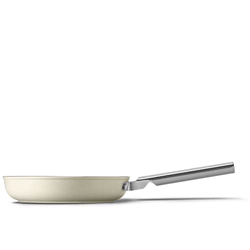 Smeg Cookware 9.5-Inch Cream Frypan, Small