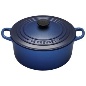 le creuset enameled cast-iron 3-1/2-quart round french oven, cobalt blue