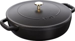 staub 40511 472/0 with chistera 28 cm cast iron black