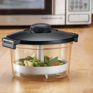 HOME-X Microwave Pressure Cooker With Steamer