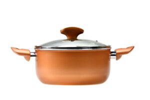 ravelli italia linea 20 non stick dutch oven, 5 quart