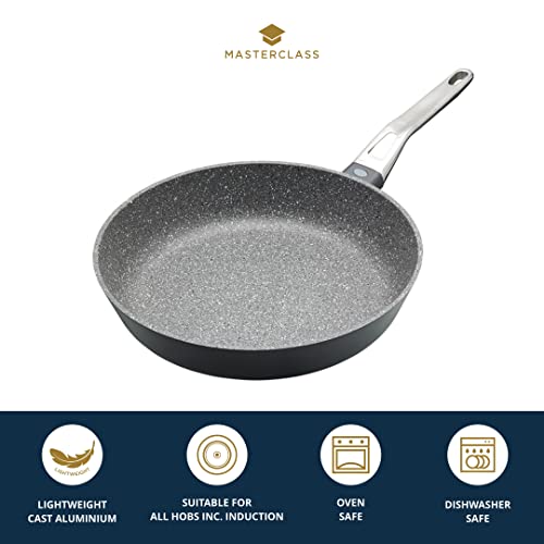 MasterClass Master Class Cast Aluminium Induction-Safe Non-Stick Frying Pan, 28 cm (11"), Grey