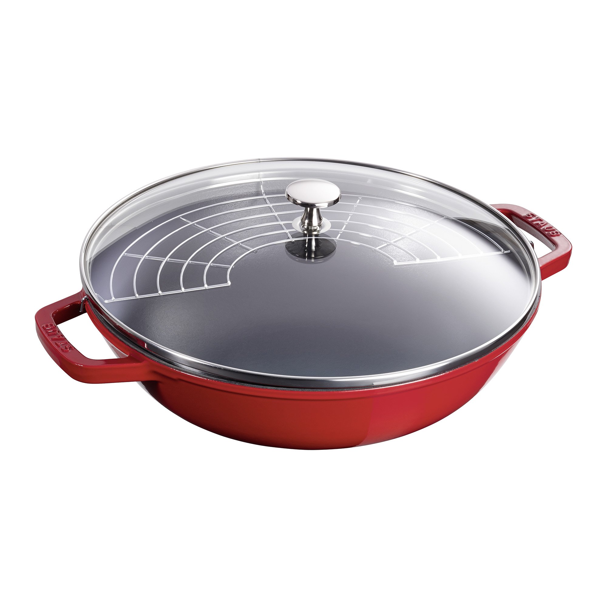 STAUB Cast Iron Perfect Pan, 4.5-quart, Cherry