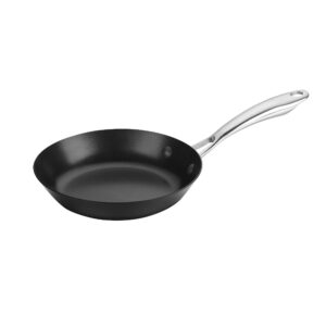 cuisinart ccs22-20bk 8" carbonware skillet, black/silver