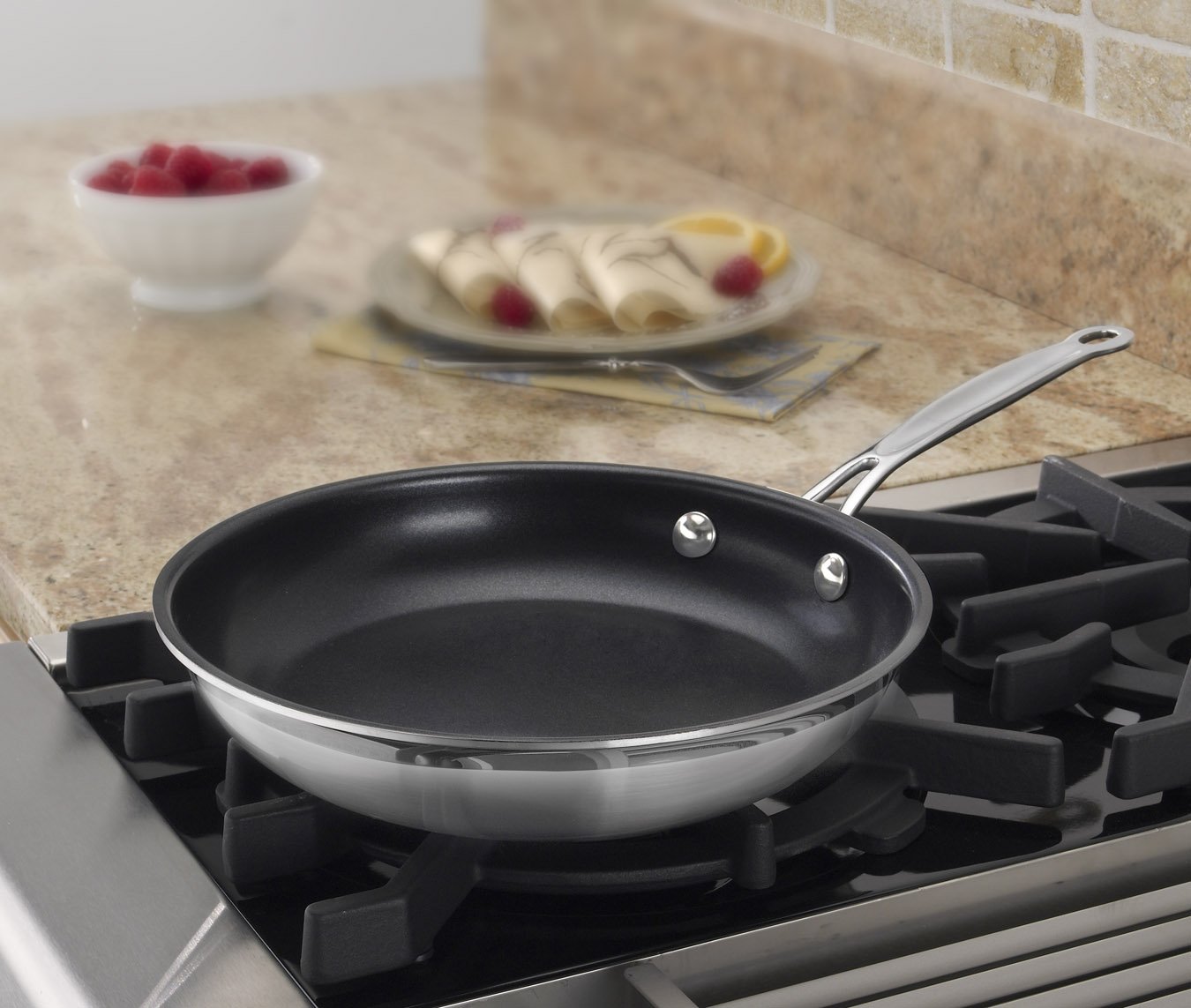 Cuisinart MultiClad Pro Nonstick Stainless-Steel 10-Inch Skillet