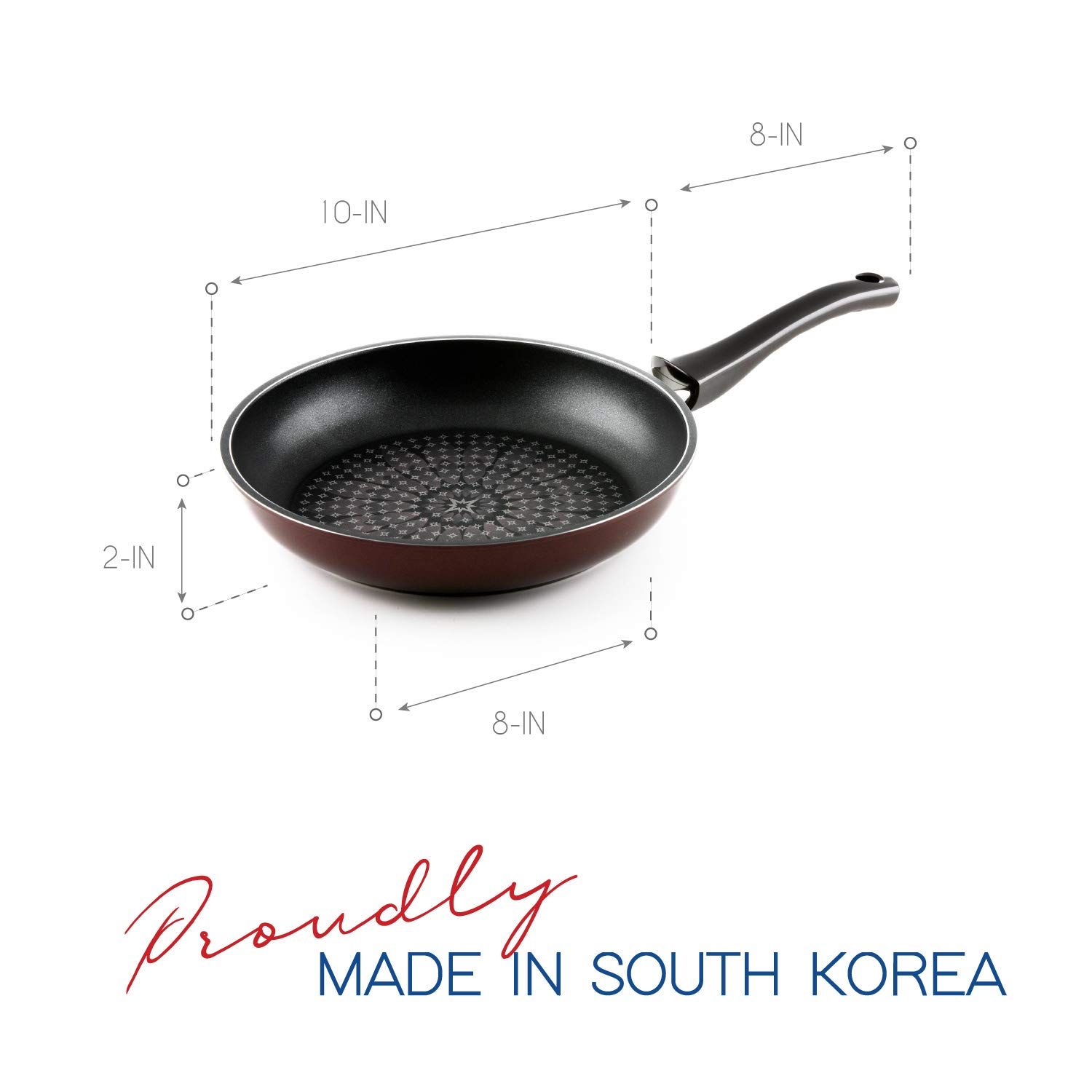 TeChef - Blooming Flower Frying Pan, with Teflon Platinum Non-Stick Coating (PFOA Free) / Ceramic Coated Outside (10 IN (26 cm))