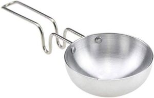 shriya aluminium tadka pan with long handle, spice roasting tadka pan, vagaria with long handle stainless steel tadka frying pan spice heating pan