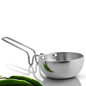 Shriya Aluminium Tadka Pan With Long Handle, Spice Roasting Tadka Pan, Vagaria With Long Handle Stainless Steel Tadka Frying Pan Spice Heating Pan