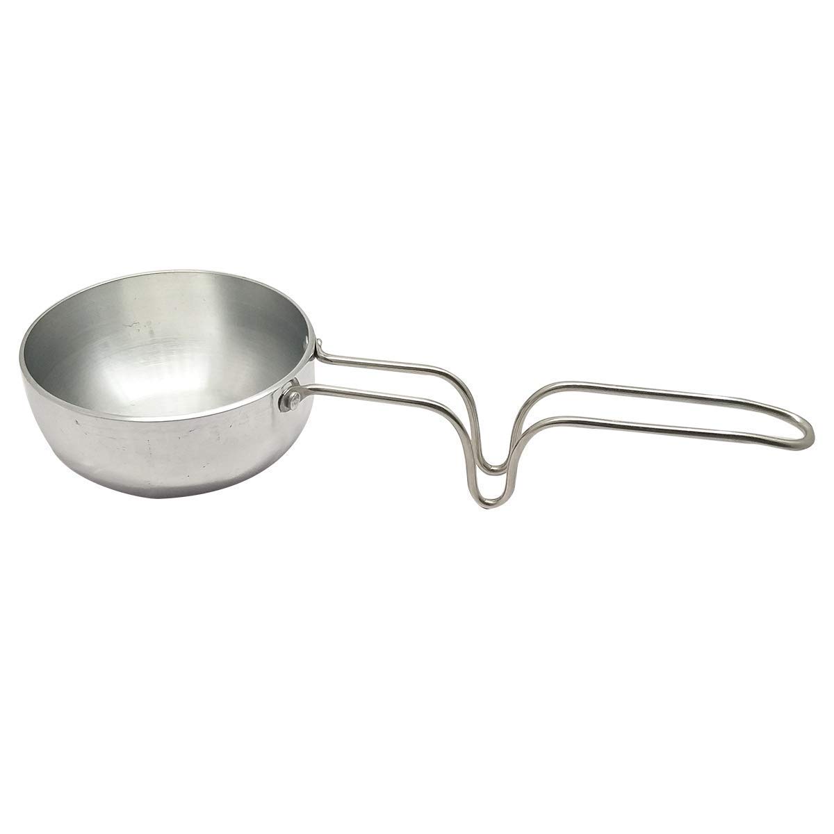 Shriya Aluminium Tadka Pan With Long Handle, Spice Roasting Tadka Pan, Vagaria With Long Handle Stainless Steel Tadka Frying Pan Spice Heating Pan