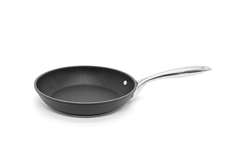 THE ROCK by Starfrit 11 in. Forged Aluminum Diamond Fry Pan, Black (034722-004-0000)