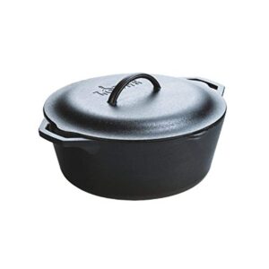 Lodge Cast Iron Serving Pot Dutch Oven with Basket and Accessories, Pre-Seasoned, 7-Quart