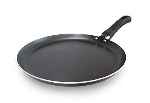 Tredoni 8.5" Crepe Pan Non-Stick Aluminum Pancake Frypan, Black (8.5 inch = 22 cm)