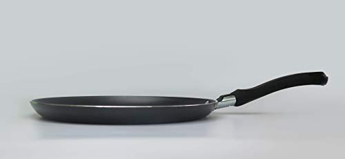 Tredoni 8.5" Crepe Pan Non-Stick Aluminum Pancake Frypan, Black (8.5 inch = 22 cm)