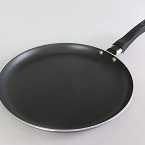 Tredoni 8.5" Crepe Pan Non-Stick Aluminum Pancake Frypan, Black (8.5 inch = 22 cm)